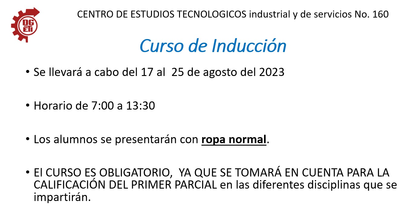 Proceso Inscripción Nuevo Ingreso – CETis 160